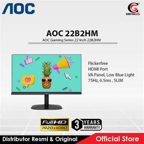 Jual Monitor LED AOC Gaming Series Inch B HM Jakarta Pusat Griyasis Tokopedia