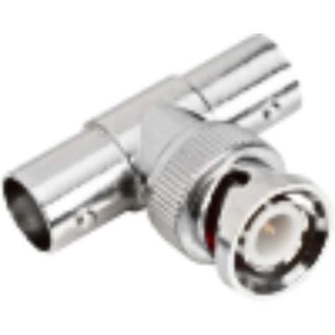 Telhanorte Conector T Bnc Um Macho E Duas Femeas Utilizados Equipamentos De Câmera