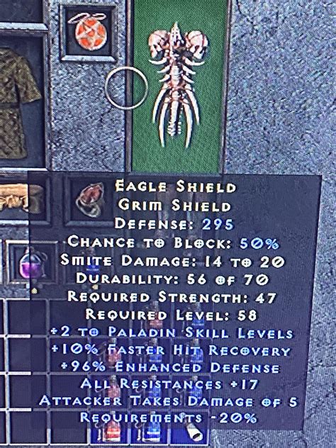 Number 1 Paladin Grim Shield In D2r Ladder Classic Any Offers R D2r