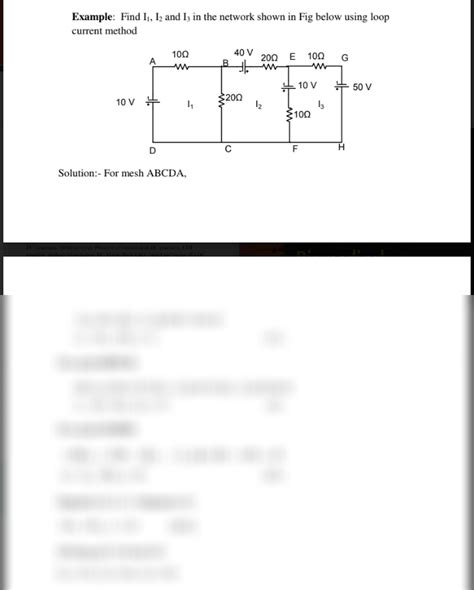SOLUTION Dc Networks Maxwells Loop Current Method Example Studypool