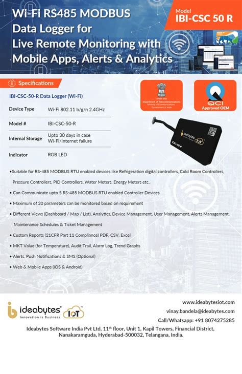 Modbus Data Logger For Electronics Model Name Number CSC 50 R At Rs 13999 Piece In Hyderabad