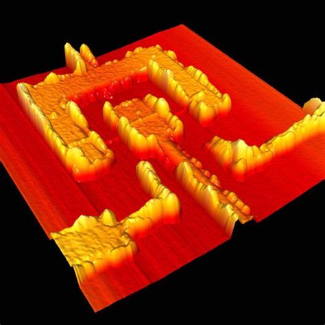 Image Recorded By An Atomic Force Microscope Afm Representing The Nanosquid Superconducting