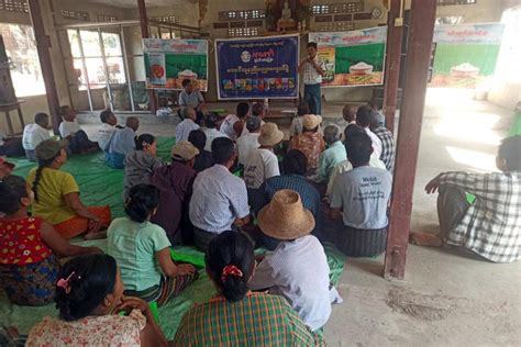 အောင်လံမြို့နယ်တွင် စိုက်ပျိုးရေးဦးစီးဌာနမှ တောင်သူအသိပညာပေး ဆွေးနွေးဟောပြောပွဲ ဆောင်ရွက