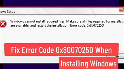 Solución Efectiva Y Simple Error Code 0x8007025d Al Instalar Windows Mundowin