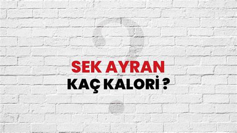 Sek Ayran Kaç Kalori Sek Ayran Kalori Miktarı Ve Besin Değeri