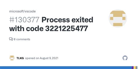 Process Exited With Code 3221225477 · Issue 130377 · Microsoftvscode