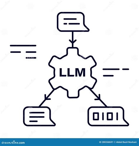 Vector Icon For Large Language Model Advanced Text Generation Ai Vector Editable Stroke Icon