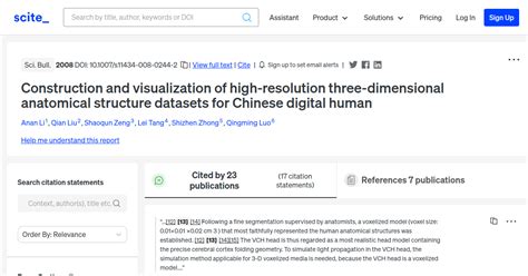 construction and visualization of high resolution three dimensional