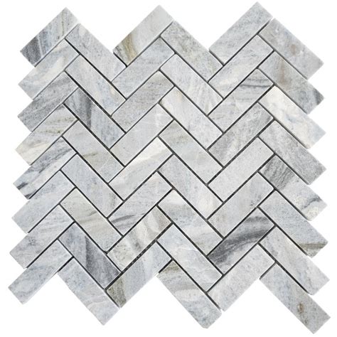Nestos Azzuro Herringbone T43724 Perini Tiles Melbourne