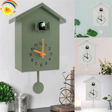 Cuckoo Clock With Chimer Minimalist Cuckoo Sound Clock With Pendulum