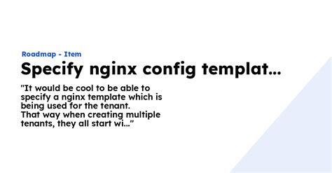 specify nginx config template when creating tenant ploi roadmap