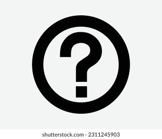 Round Question Mark Icon Help Faq Stock Vector Royalty Free Shutterstock