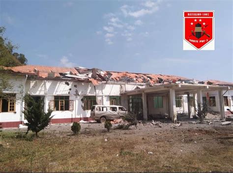 ဖယ်ခုံမြိုနယ်၊ လအိကျေးရွာ ဆေးရုံကို စစ်တပ်က လေကြောင်းဖြင့် ဗုံးကျဲ တိုက်ခိုက်မှု ပြည်သူ ၂ ဦး ဒဏ