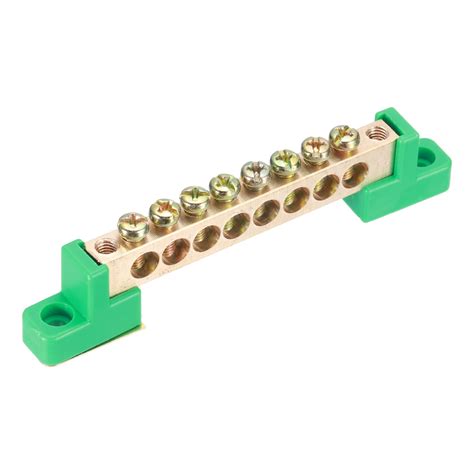 1 Pcs 8 Positions Bridge Design Terminal Bus Bar Terminal Block Brass