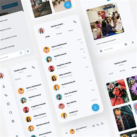 Mobile Chat Ui Design Behance