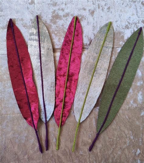 Take A Leaf Bookmarks Textiles Workshop Hello Creativity