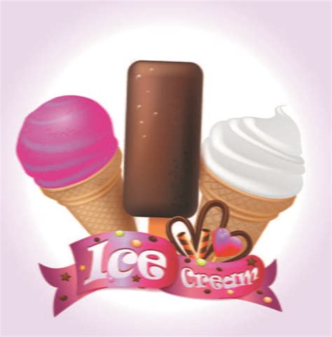 귀여운 아이스크림 디자인 벡터 Eps Uidownload