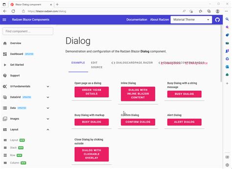 Dialog Close Radzenblazor Components Radzen