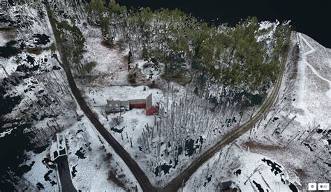 Non Nadir View Of Trees In Orthophoto With Snow Webodm Opendronemap Community