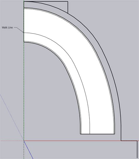 Create Equal Segments On Ellipse Building Radius Stair Sketchup