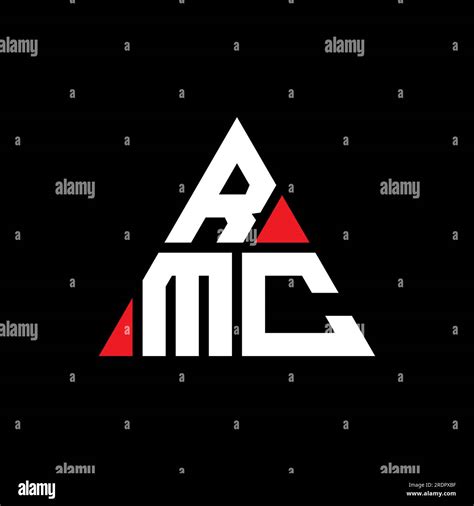 Rmc Triangle Letter Logo Design With Triangle Shape Rmc Triangle Logo Design Monogram Rmc