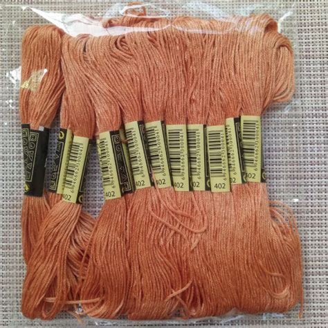 十字绣线 402绣线支 20支 份8米 支绣花刺绣配线补线diy自绣鞋垫 虎窝淘