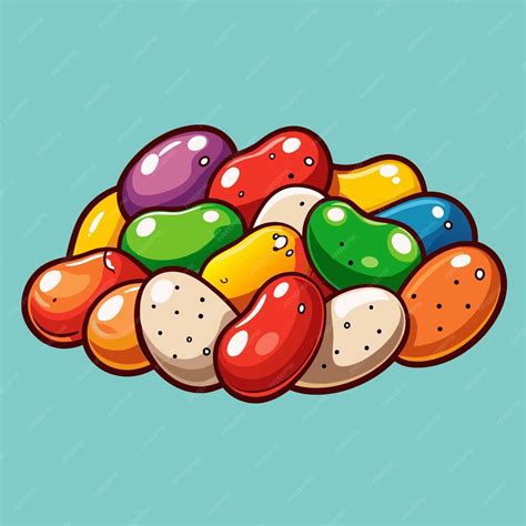 Jelly Beans Vector Food Graphic Layout Premium Ai Generated Vector