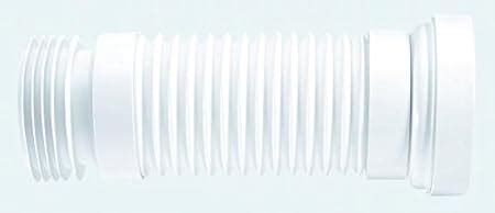McAlpine WC F R Straight Flexible WC Connector White Amazon Co Uk DIY Tools