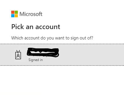 C How Can We Log Out A Microsoft Account Stack Overflow
