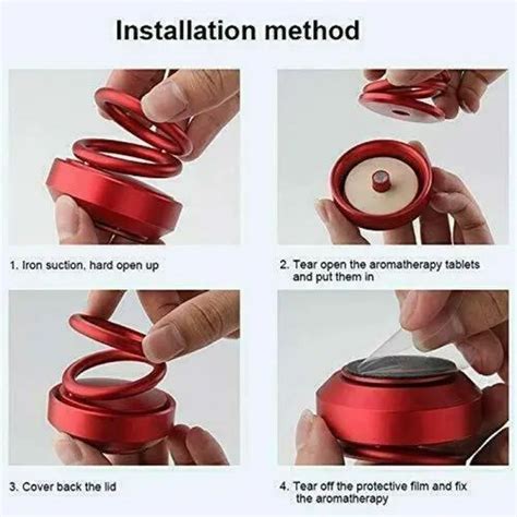 Solar Power Rotating Car Air Freshener Perfume With Organic Fragrance At Piece Car