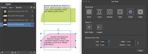 How To Get Text To Ignore An A Affinity Publisher Text Frame Shape Desktop Questions MacOS