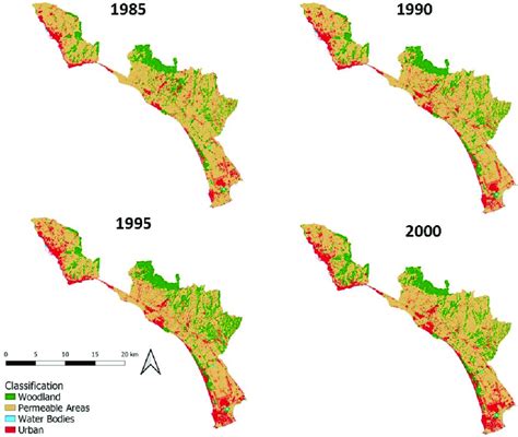 Land Cover Classification By Rf Algorithm Years And