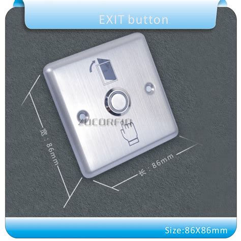 Stainless Steel Door Access Switch Long Bar Exit B Grandado