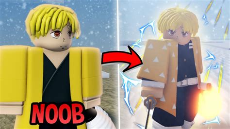 Going From Noob To Zenitsu Agatsuma In Project Slayers Project Slayers Youtube