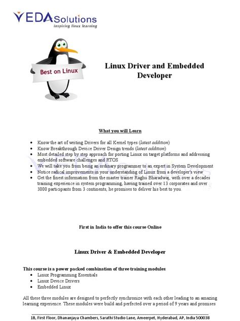 linux driver and embedded developer pdf embedded system device driver
