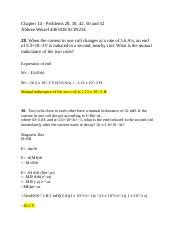 Chapter 14 Assigment W6 Docx Chapter 14 Problems 28 30 42 50 And 52 Ahbree Wetzel 4461828