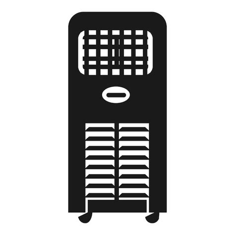 공기 청정기 아이콘 흰색 배경에 고립 된 웹 디자인을 위한 공기 청정기 벡터 아이콘의 간단한 그림 프리미엄 벡터