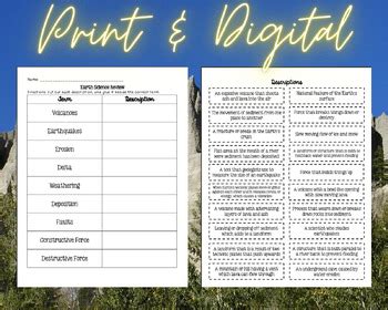 Earth Science Cut And Sort By ABSeas TPT