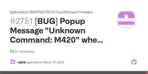 BUG Popup Message Unknown Command M420 When Homing Issue 2751
