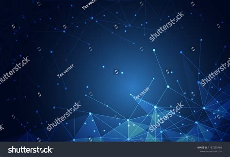Modern Abstract Network Science Connection Technology Stock Vector