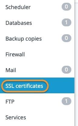 Cài đặt SSL trên FastPanel Install SSL on FastPanel