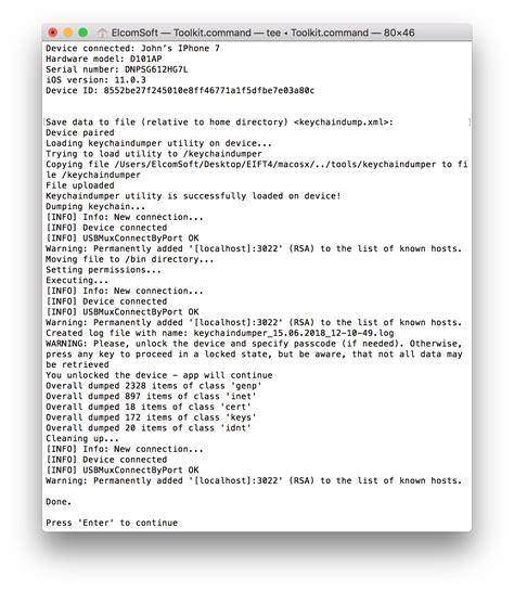 IOS Forensic Toolkit With Physical Keychain Extraction ElcomSoft Blog