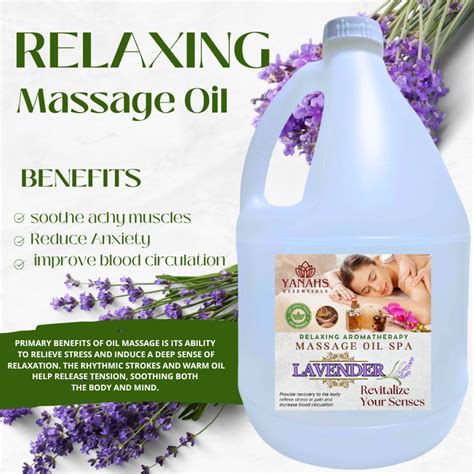 Lavender 1 Gallon Relaxation Massage Oil For Massage Therapy To
