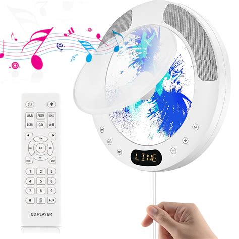 Wall Mounted Multi Disc Bluetooth Cd Player Dual Speaker Fm Radio