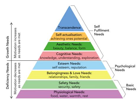 Transcendence In Maslows Hierarchy Of Needs The Hierarchy Of Needs Images