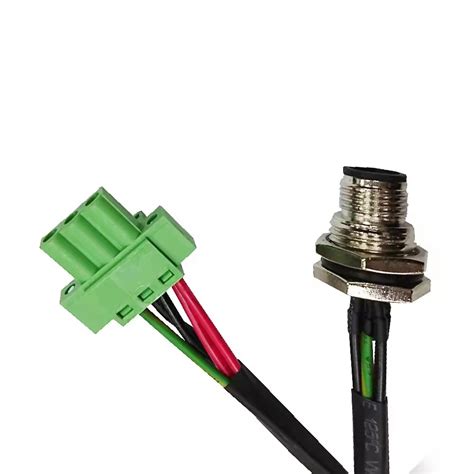 Amp 5pin Connector To 15edgkm 3pin Terminal With Side Screws Cable M12