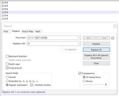 Regex Notepad Insert A 0 Before Second Last Character Super User