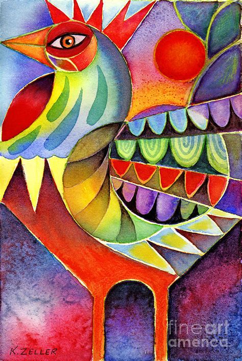 Abstract Rooster Paintings Painting Photos