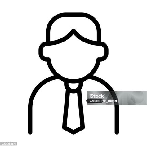 장교 아이콘 얇은 선 스타일 벡터 일러스트 레이 션 그래픽 디자인 고립 색상에 대한 스톡 벡터 아트 및 기타 이미지 고립