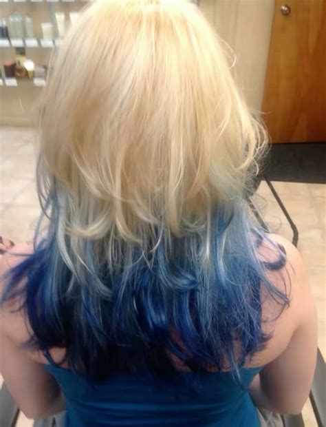 Blonde And Blue Hair Inspo In 2024 Blue Ombre Hair Blonde And Blue